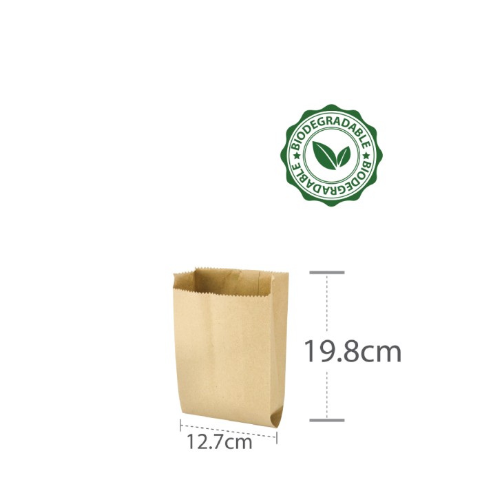 Plain Satchel Paper Bag Brown (Super Bag 5s) 1000pcs